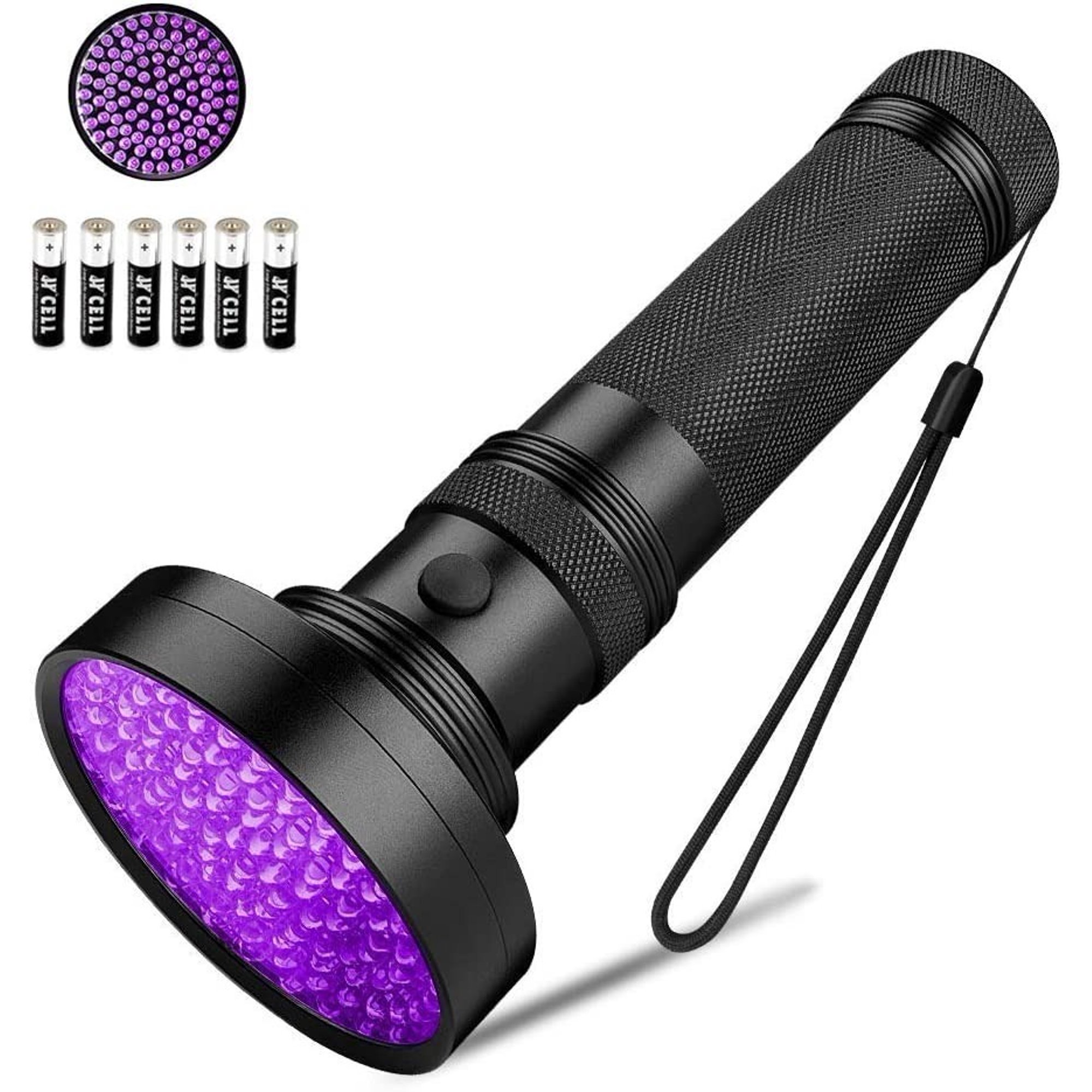 Linterna Ultravioleta 100 Led Uv Usa Pilas Múltiples Usos | Lider