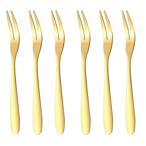 6 tenedores, mini tenedores para ostras y mariscos, tenedores para ...