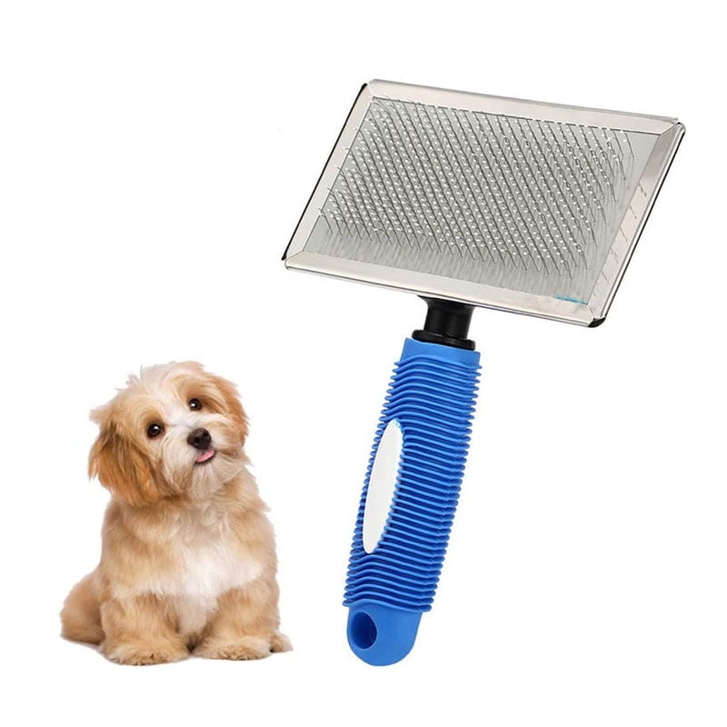 Cepillo Rasqueta Peine Para Mascotas Desenredado Pelo Talla L Celeste ...