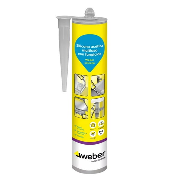 Silicona Acetica Multiusos Transparente 300ml - Weber | Lider