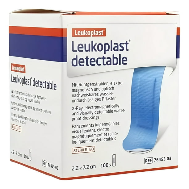 Parche Curita Azul Detectable Caja De 100 Unidades Calidad | Lider