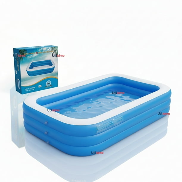 Piscina Inflable Rectangular 260x170x60 CM Color Azul | Lider