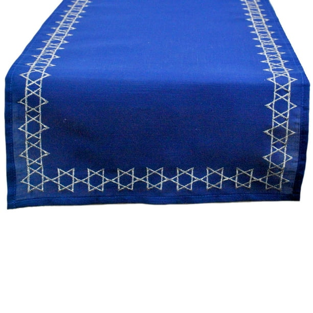 Table Runner DII Hanukkah Festival of Lights Star of David | Lider
