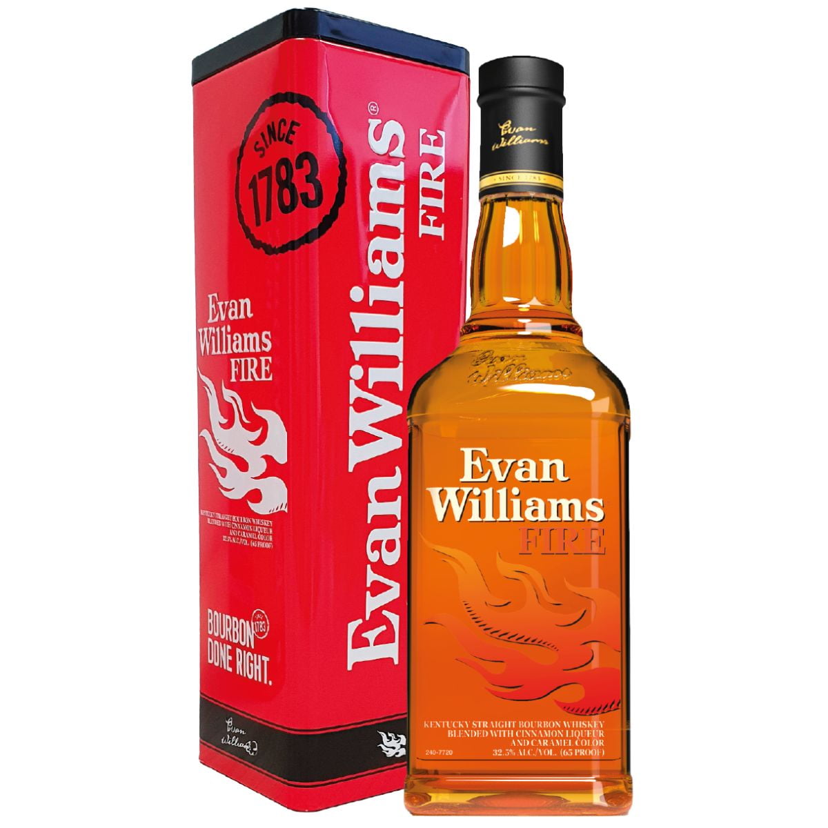 Bourbon Evan Williams Fire 750 Cc 40° | Lider