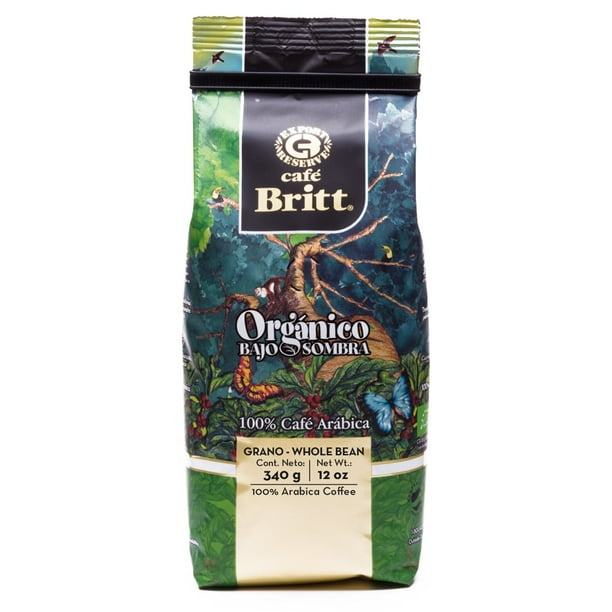 Cafe Britt Organico Grano Bolsa 340 Gr | Lider