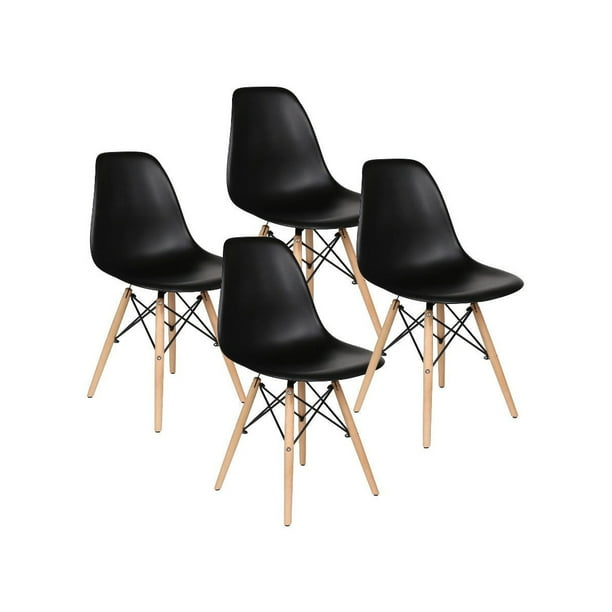 Pack de 4 Sillas Eames Negra | Lider
