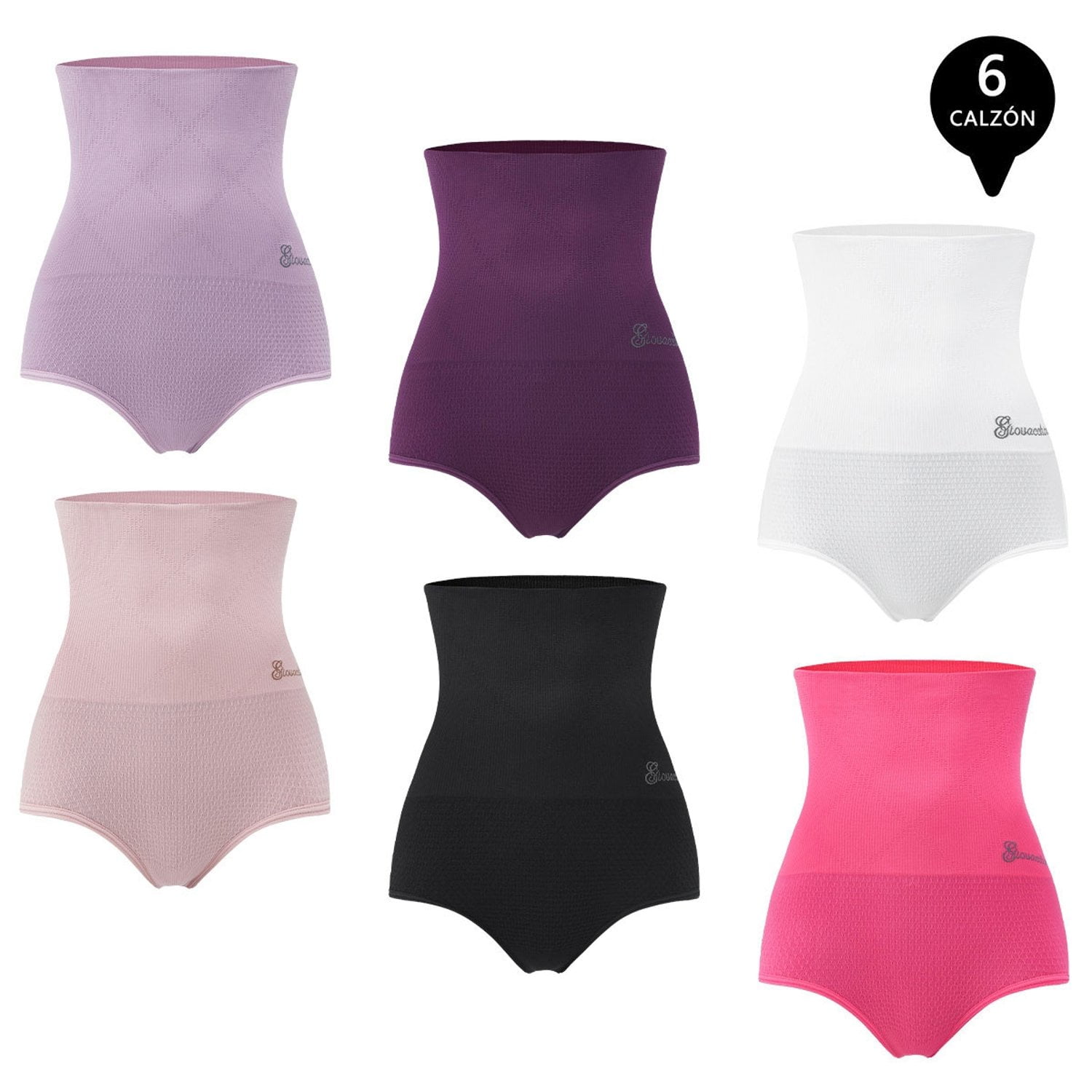 Pack de 6 Calzones Faja Reductor de Abdomen Levanta Gluteos Mujer | Lider