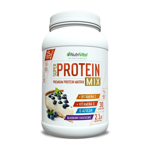 Proteína Super Protein Mix 2.1 Lbs sabor Blueberry Cheesecake | Lider