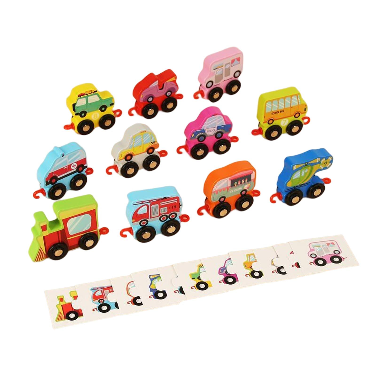 Juego De Trenes Juego De Vehículos De Juguete Juguetes De Aprendizaje ...