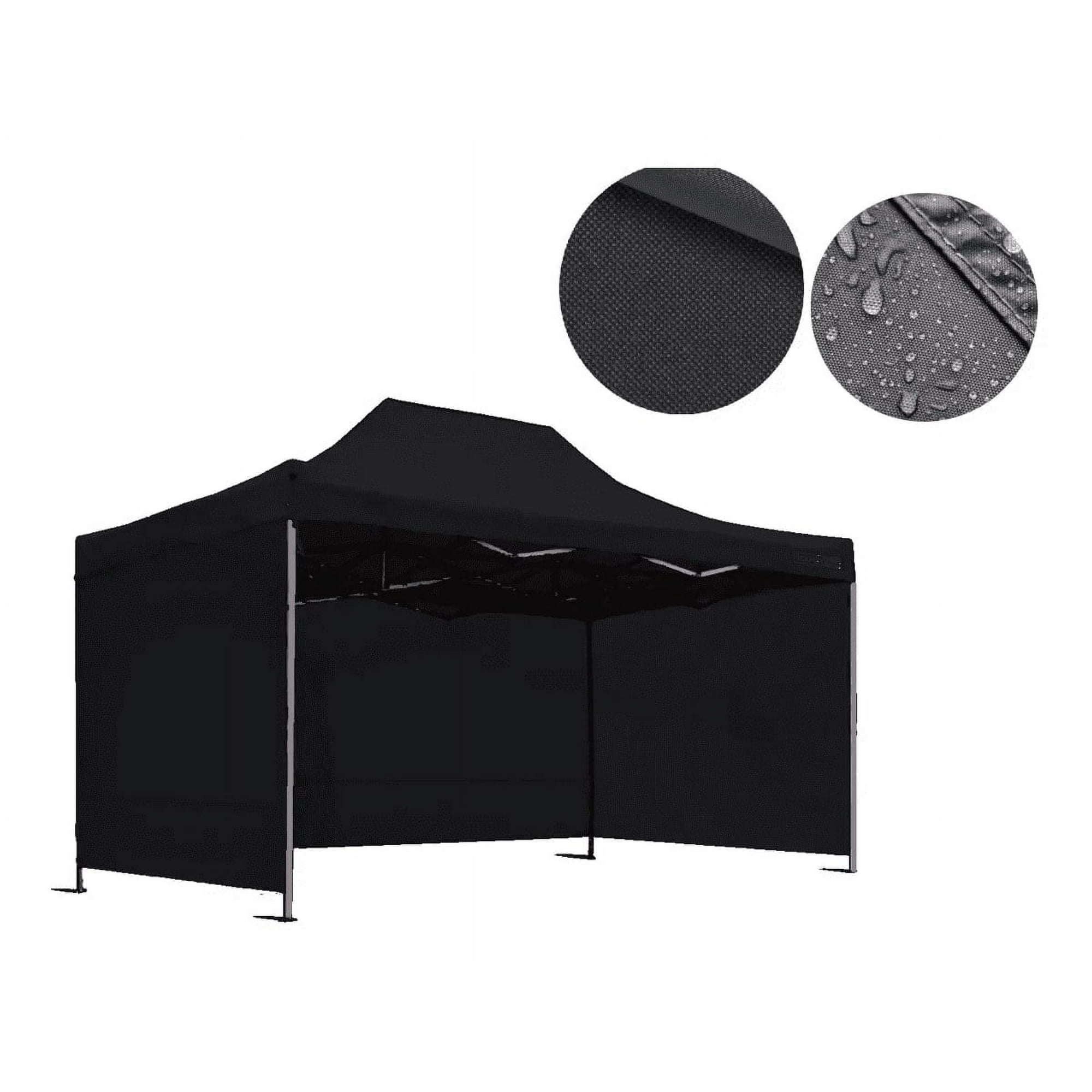 Toldo Plegable 3x6 Lona Impermeable Con Laterales Negro | Lider