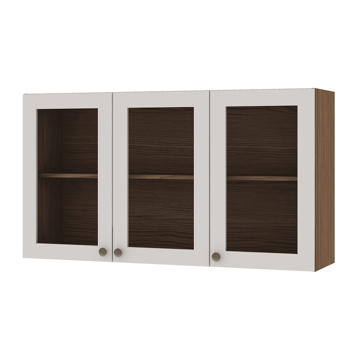 Mueble Mural Aereo de Cocina Conecta - Ebano Fosco Blanco 1318P | Lider