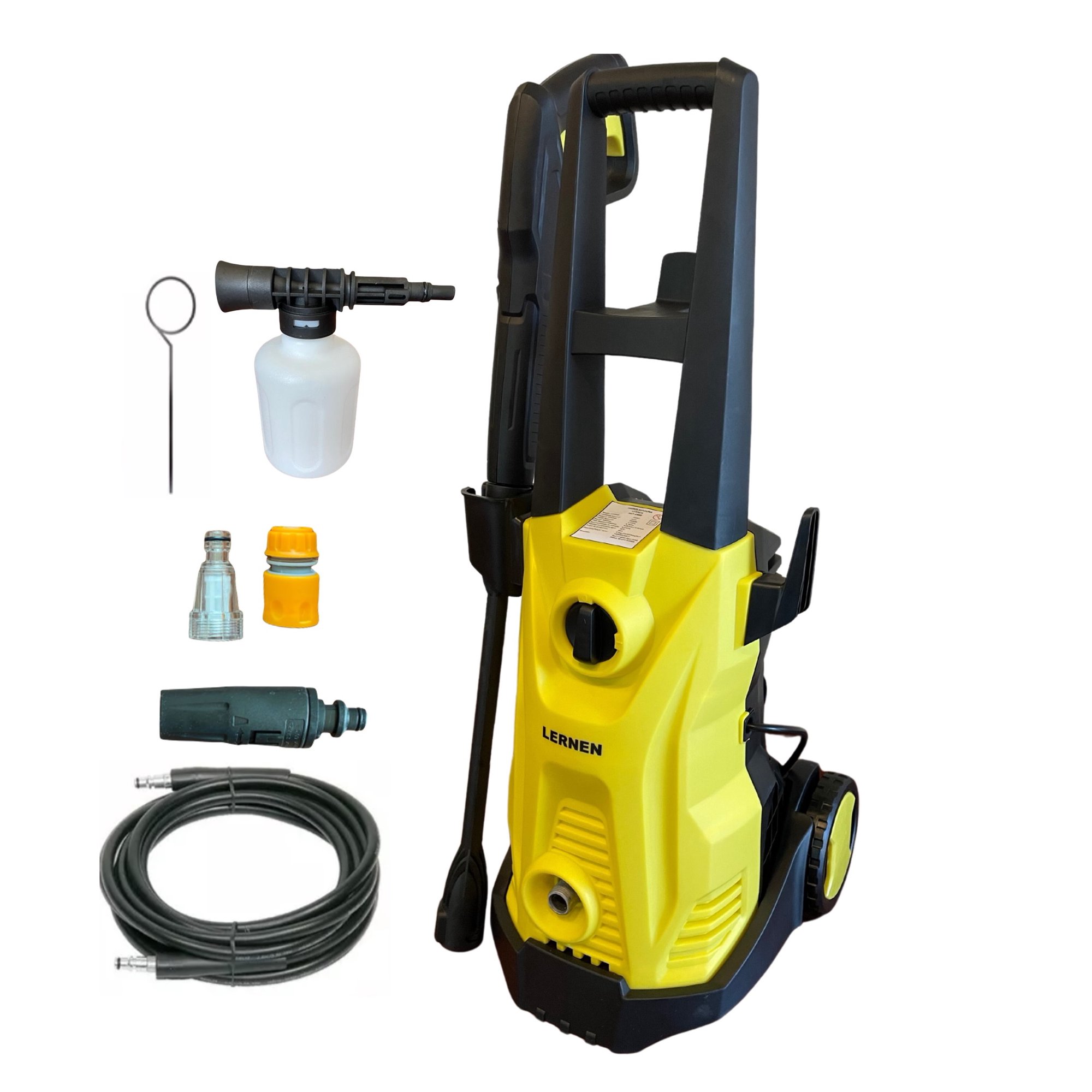 Hidrolavadora 1600W con Jabonera Espumador 120 Bar | Lider