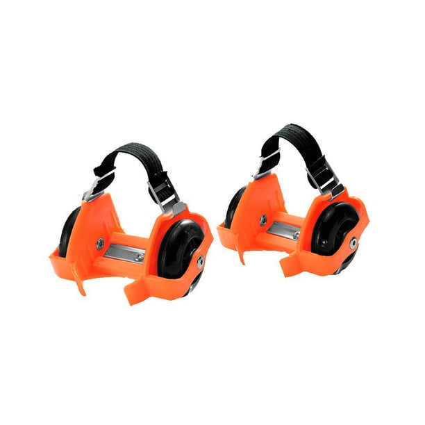 Patines 2 Ruedas Ajustable Luz Led Roller Naranjo | Lider