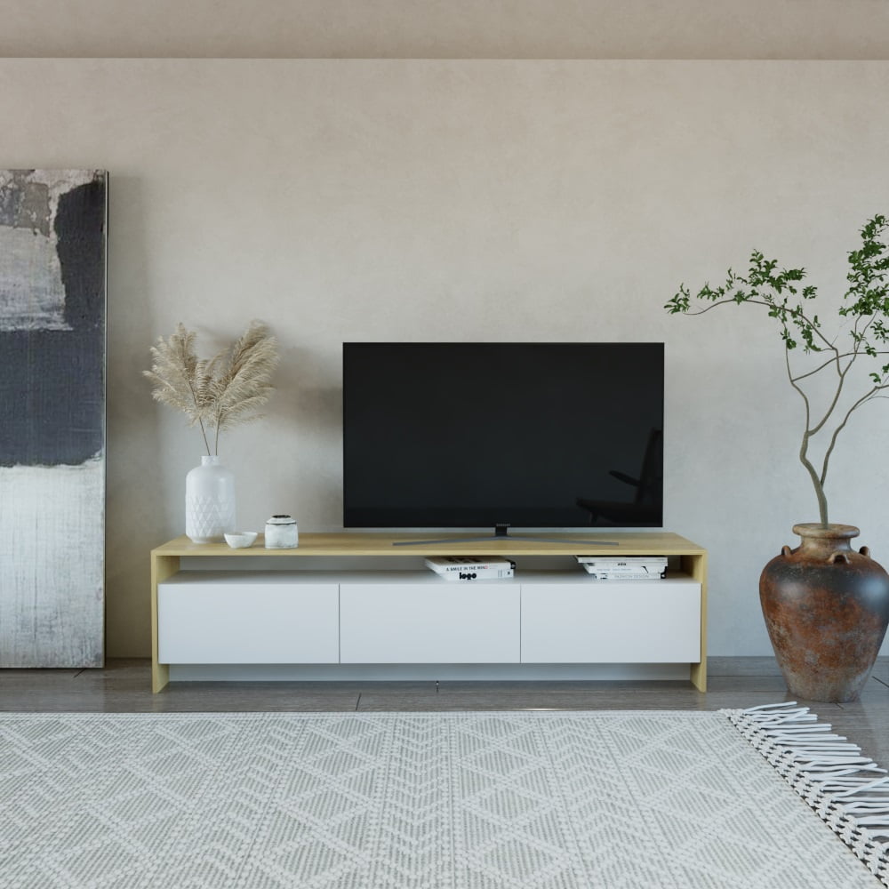 Rack Tv Led 75 Pulgadas 180x47 3 Puertas Moderno | Lider