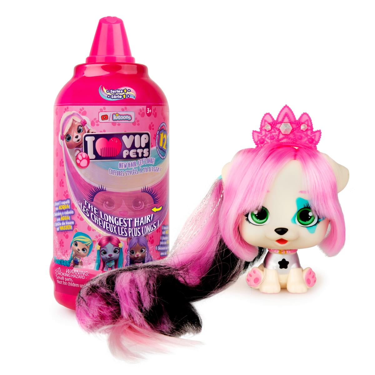 Muñeca VIP PETS Glitter Twist cabello brillante y accesorios | Lider