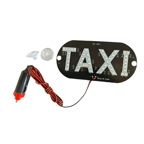 Letrero Taxi Led Letrero Luminoso Con Ventosa - Azul | Lider