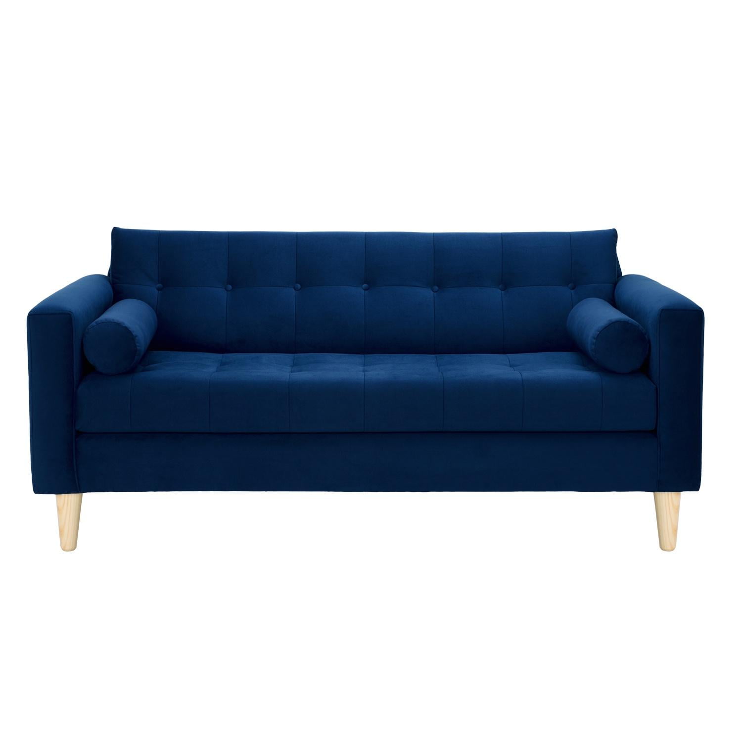 Sofa Retro 3C Felpa 05 Azul Marino | Lider