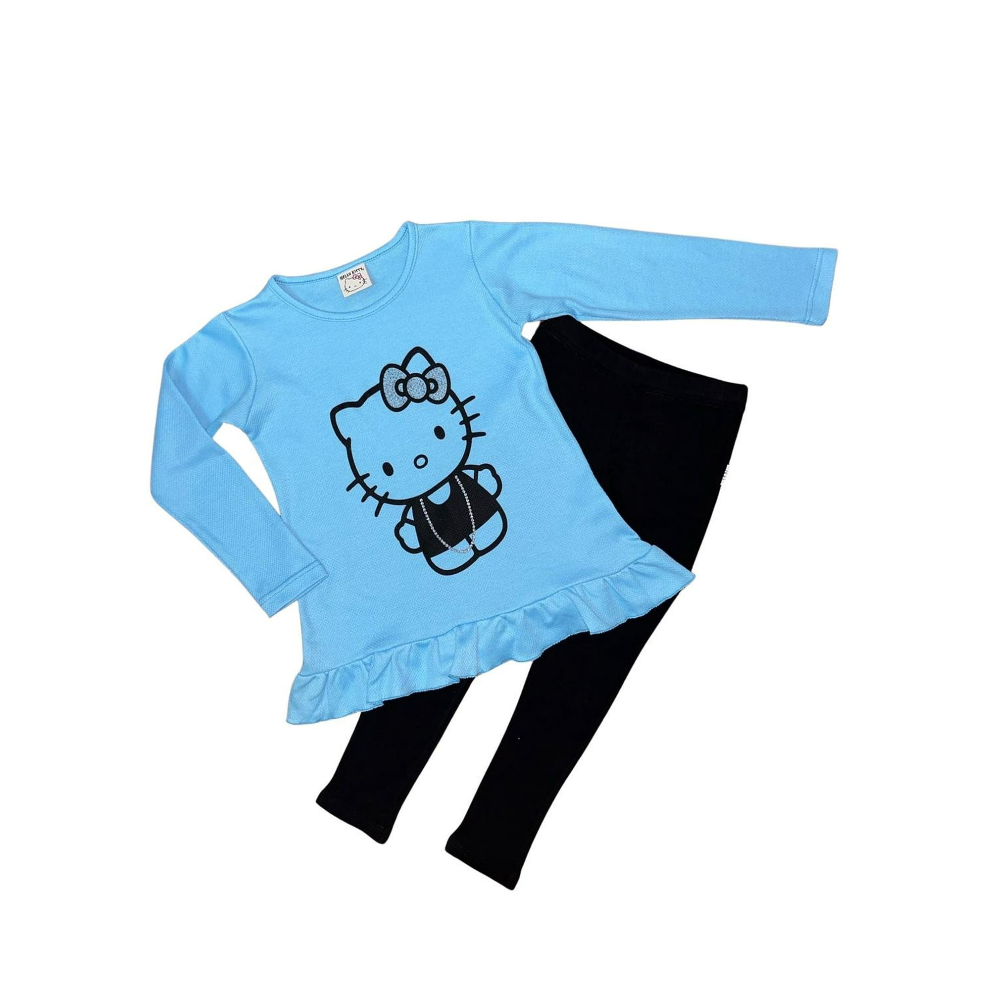 Conjunto Niña Polera+calza S121143-09 Celeste 8 | Lider