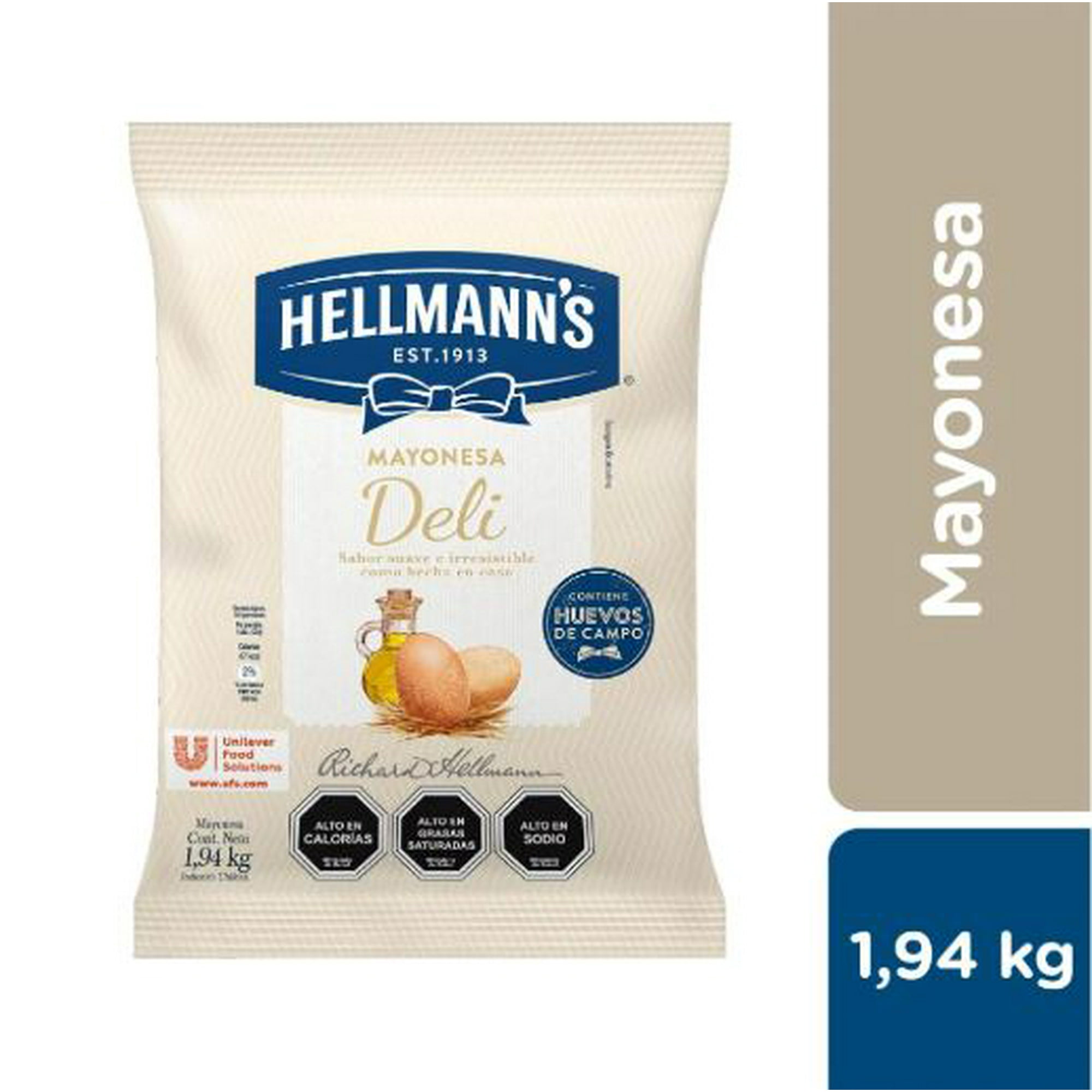 MAYONESA DELI BOLSA 1.94KG HELLMANNS | Lider