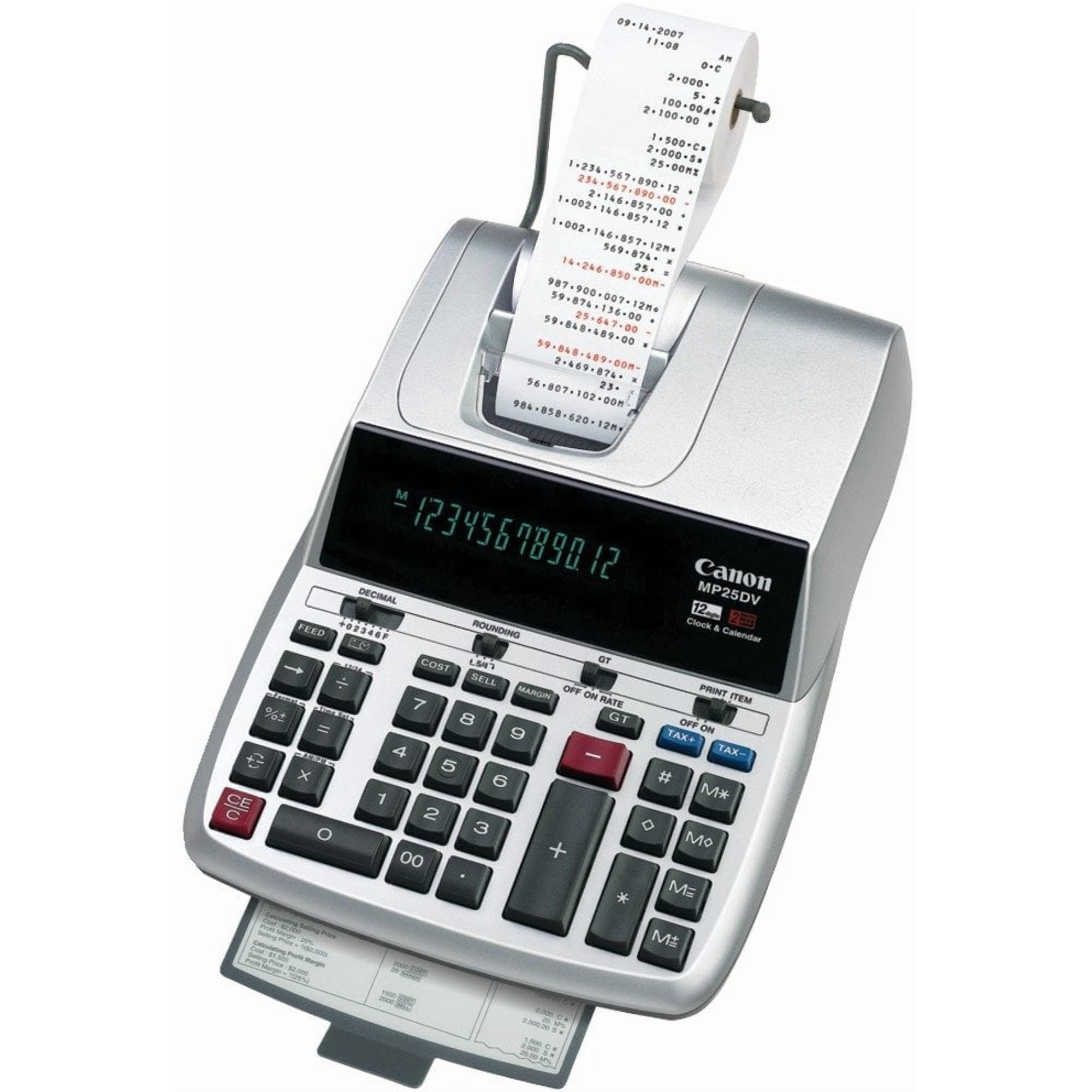 Calculadora Canon MP25DV de 12 dígitos con impresión a 2 colores | Lider