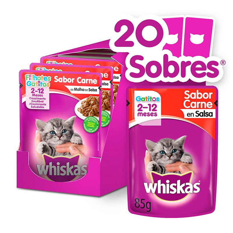 Alimento Húmedo Sobre tos Carne En Salsa 20 Sobres | Lider