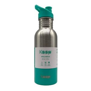 Botella Metálica Con Mango 600ml Celeste/amarillo - | Lider