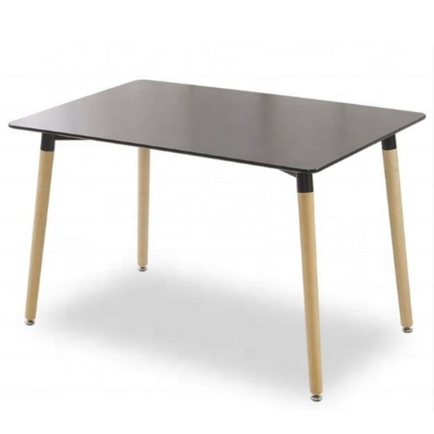 Mesa de comedor rectangular Negra Eames 120cm | Lider