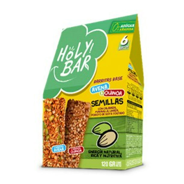 Display de Barritas Holy Bar 6 unidad Semilla 120g. Holy | Lider