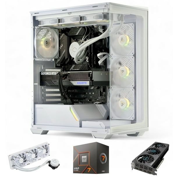 PC GAMER Blanco AMD RYZEN 7 8700 32gb 2Tb RTX 4060 Ti 16GB WiFi | Lider