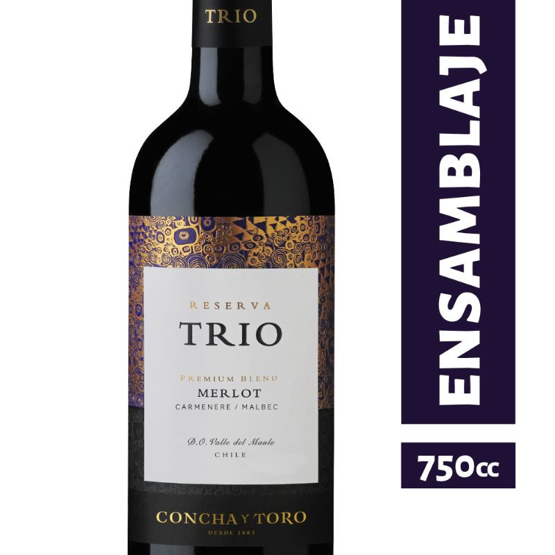 Vino Tinto Trío Merlot Botella | Lider