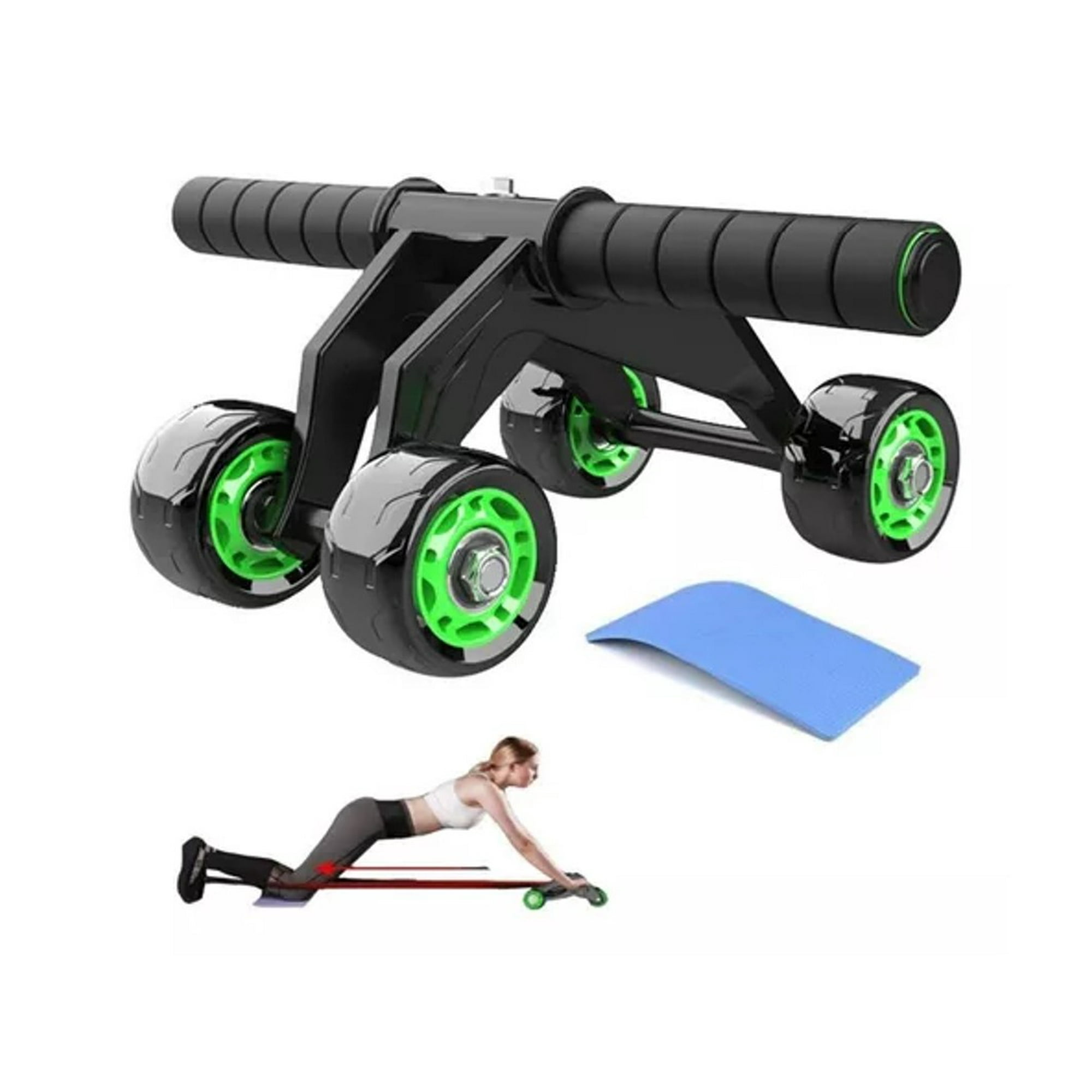 Rodillo Ejercicio Abdominales 4 Ruedas y Almohadilla | Lider