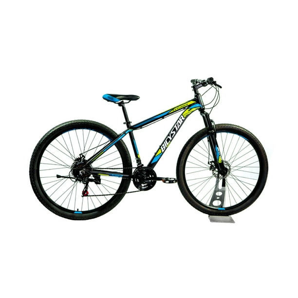 Bicicleta Bicystar MTB Explorer Aro 29 Azul/Amarillo Aluminio | Lider