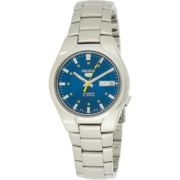 Reloj Seiko Automático para Hombre 5 SNK615K, Acero Inoxidable Azul | Lider