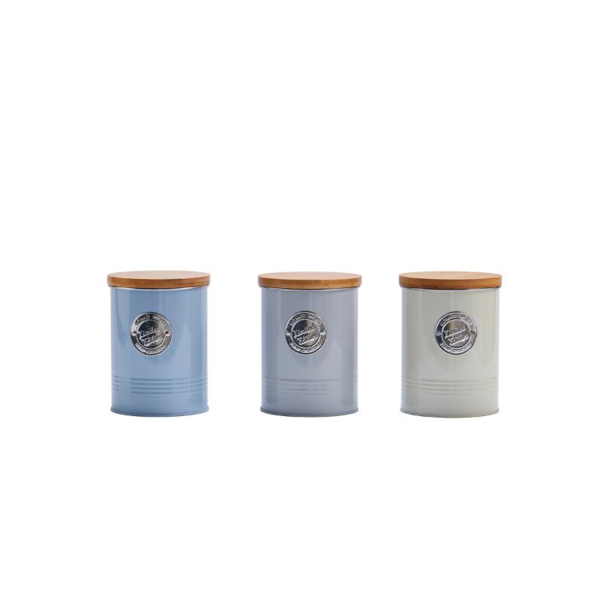 Canister Acero Con Tapa Madera 1 Pieza Multicolor | Lider