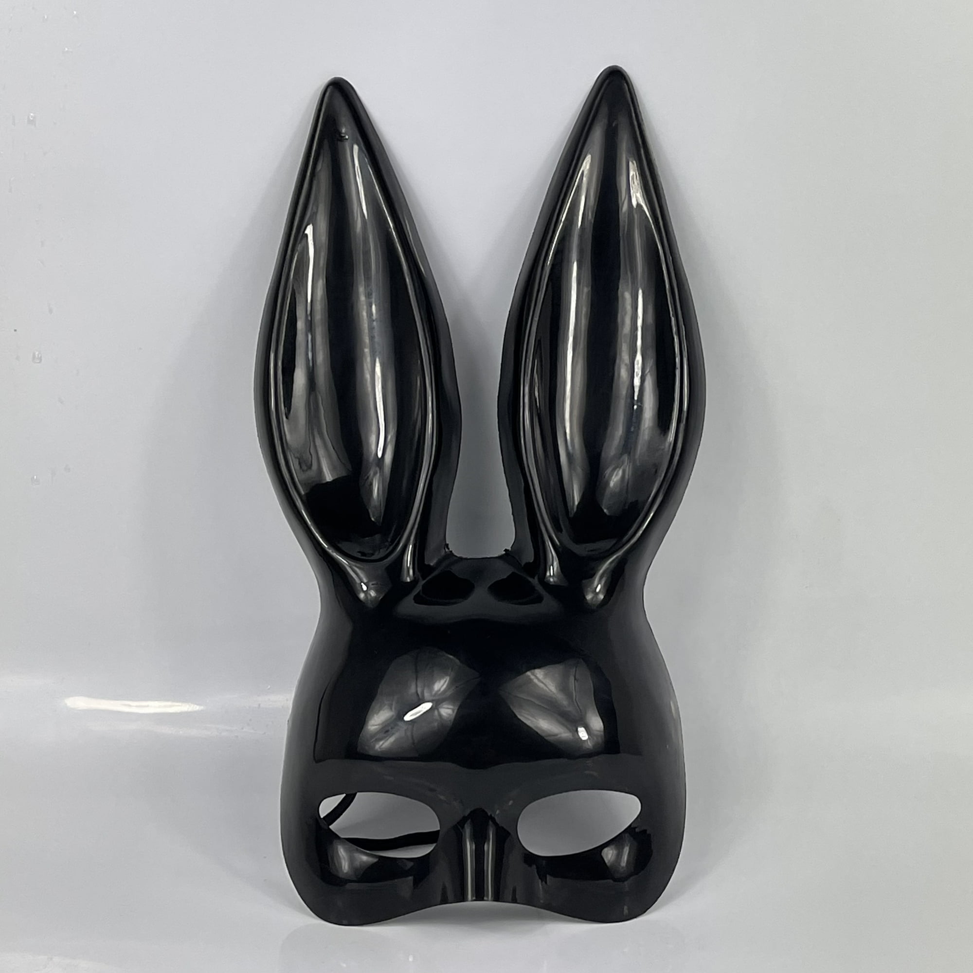 Super Cute Black Rabbit Mask with Bunny Ears - Perfect for Birthday ...