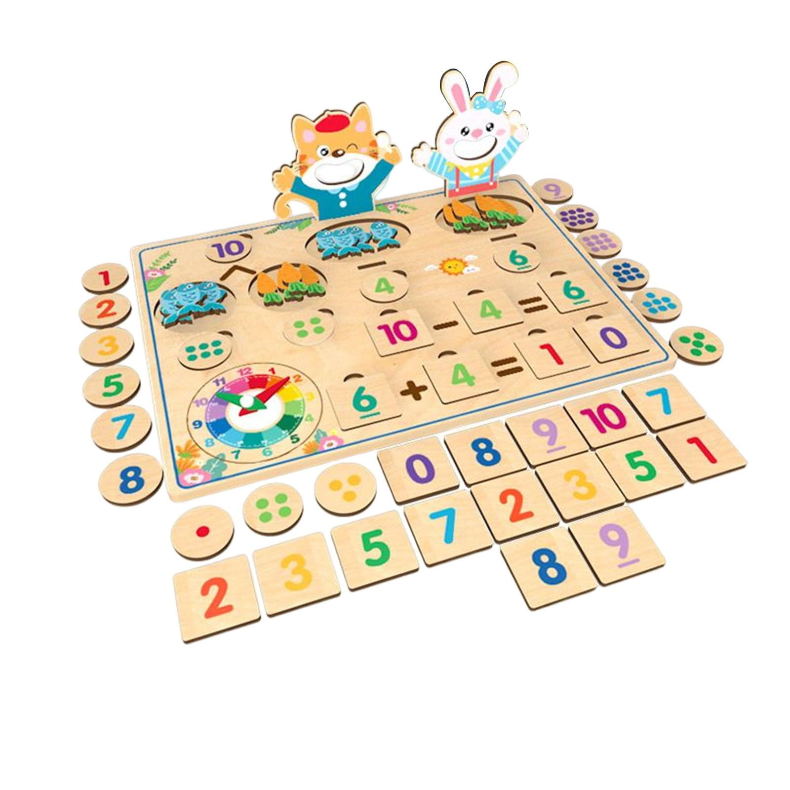 Tablero De Cálculo De Juguete Educativo De Matemáticas De Madera Para ...
