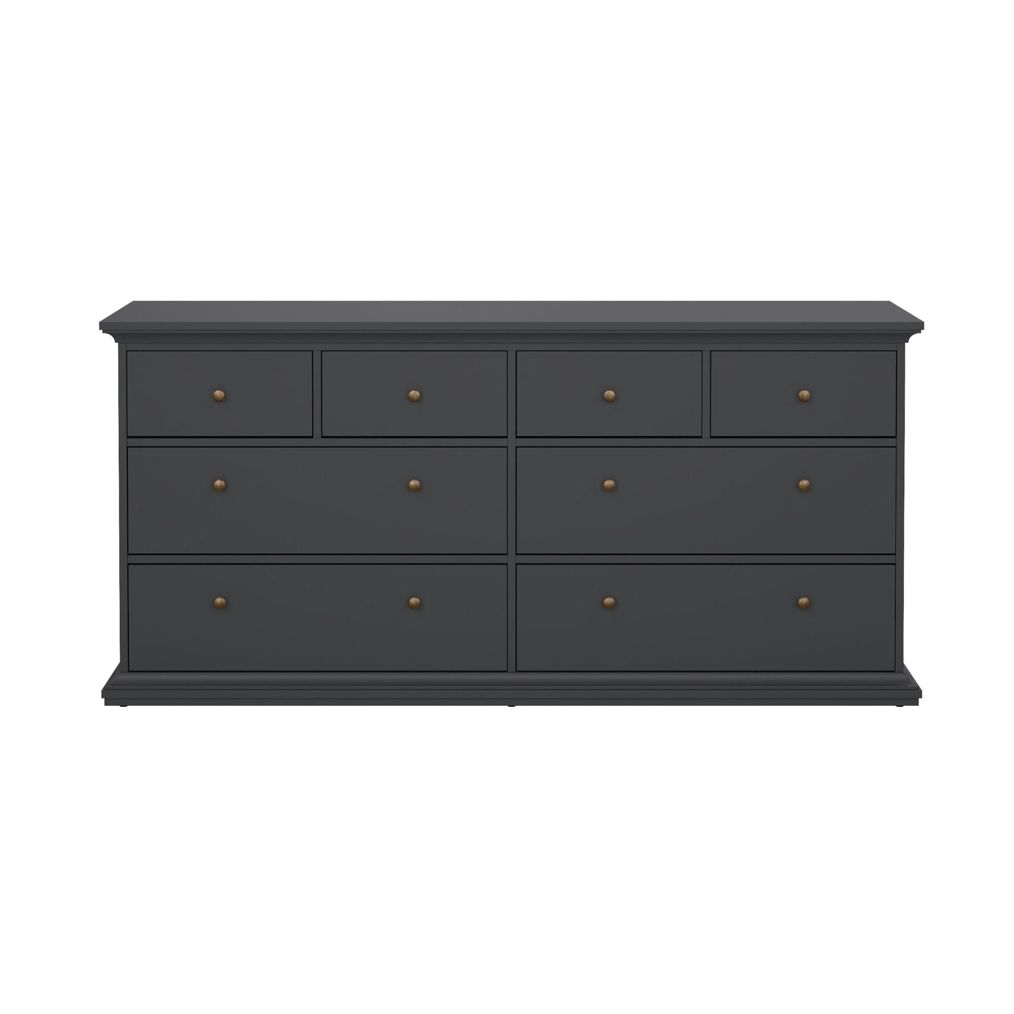 Cómoda Paris 8 Cajones 183.4X48.5X86.9 Cm Gris Mate | Lider