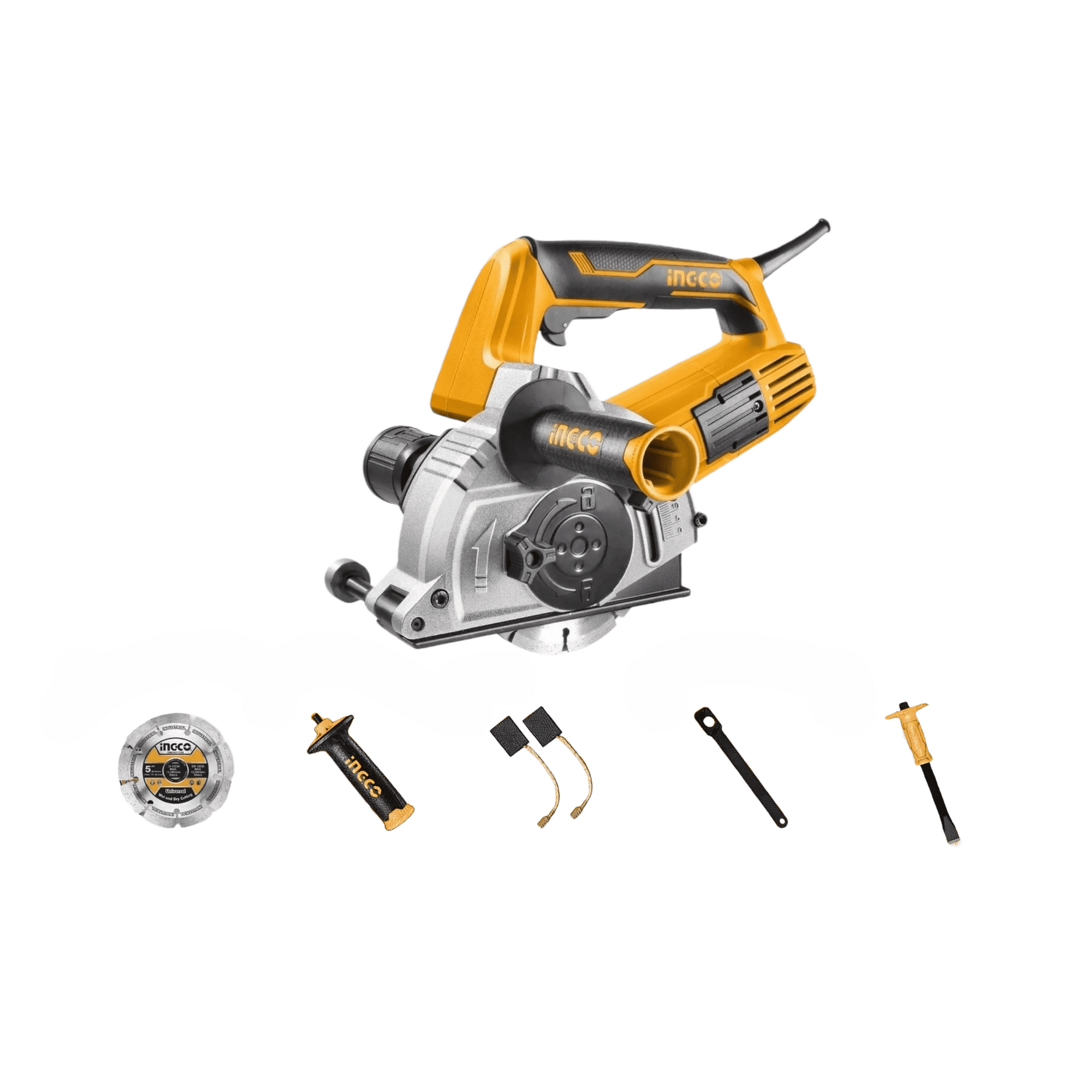 Sierra Cortadora De Muro Eléctrica Ingco 1500 W 125 Mm+ 8 Pz | Lider