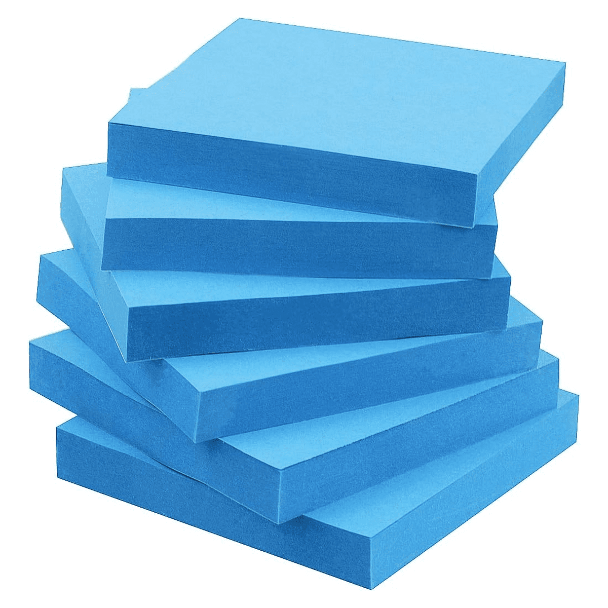 Notas adhesivas 3x3, color azul, 6 blocs, 100 hojas/bloc | Lider