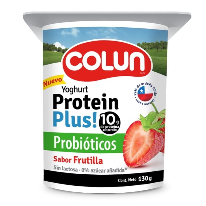 Yoghurt Protein Plus 10 sabor Frutilla, 130 g | Lider