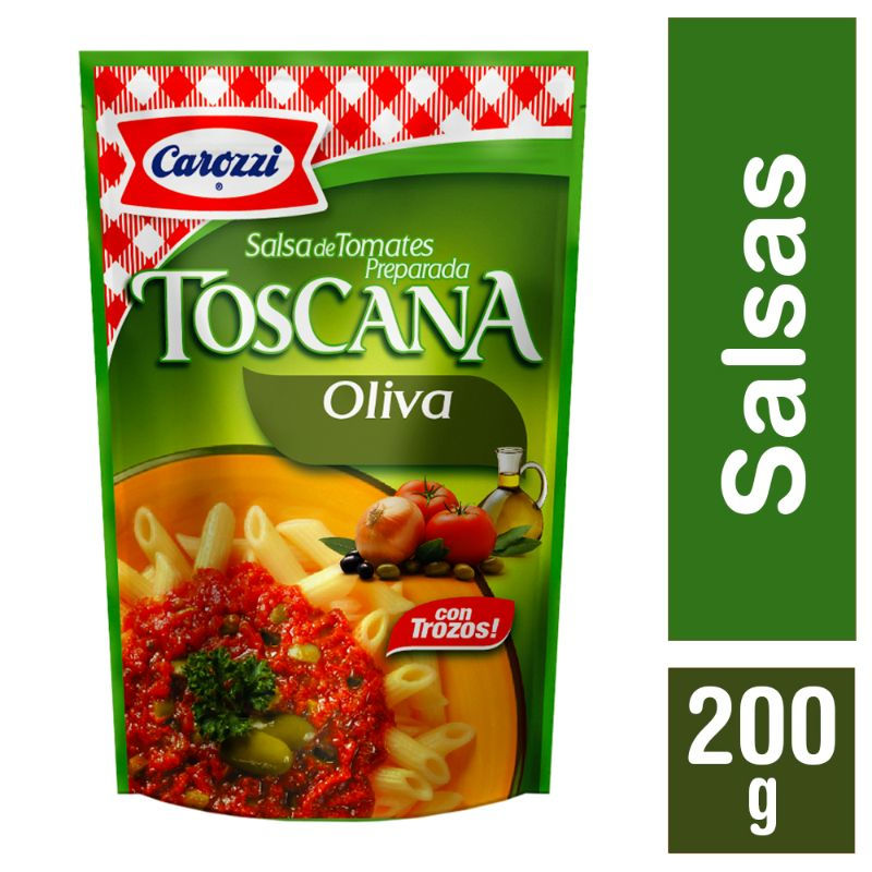 SALSA TOSCANA OLIVA 200GR CAROZZI. | Lider