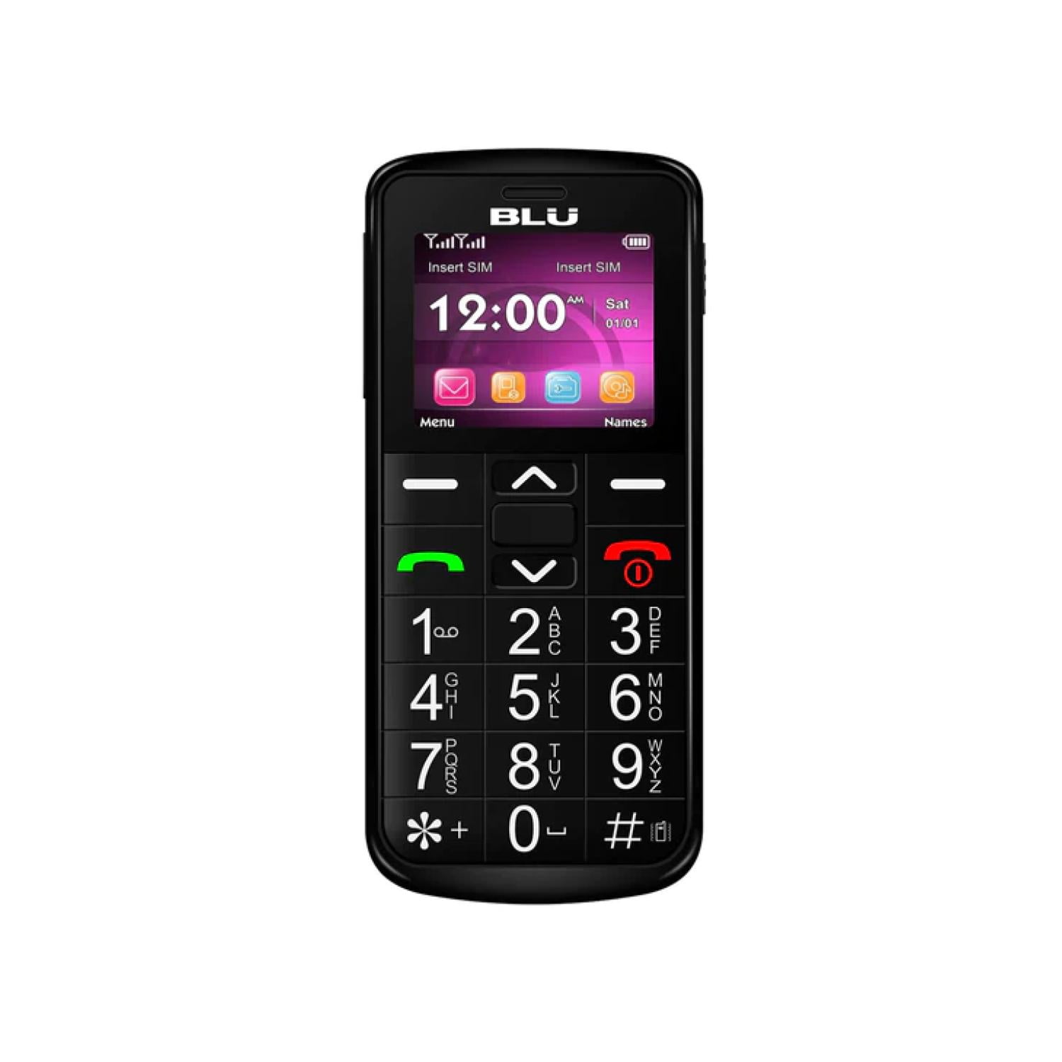 Telefono Celular Senior Dual SIM SOS Negro JOY Blu | Lider