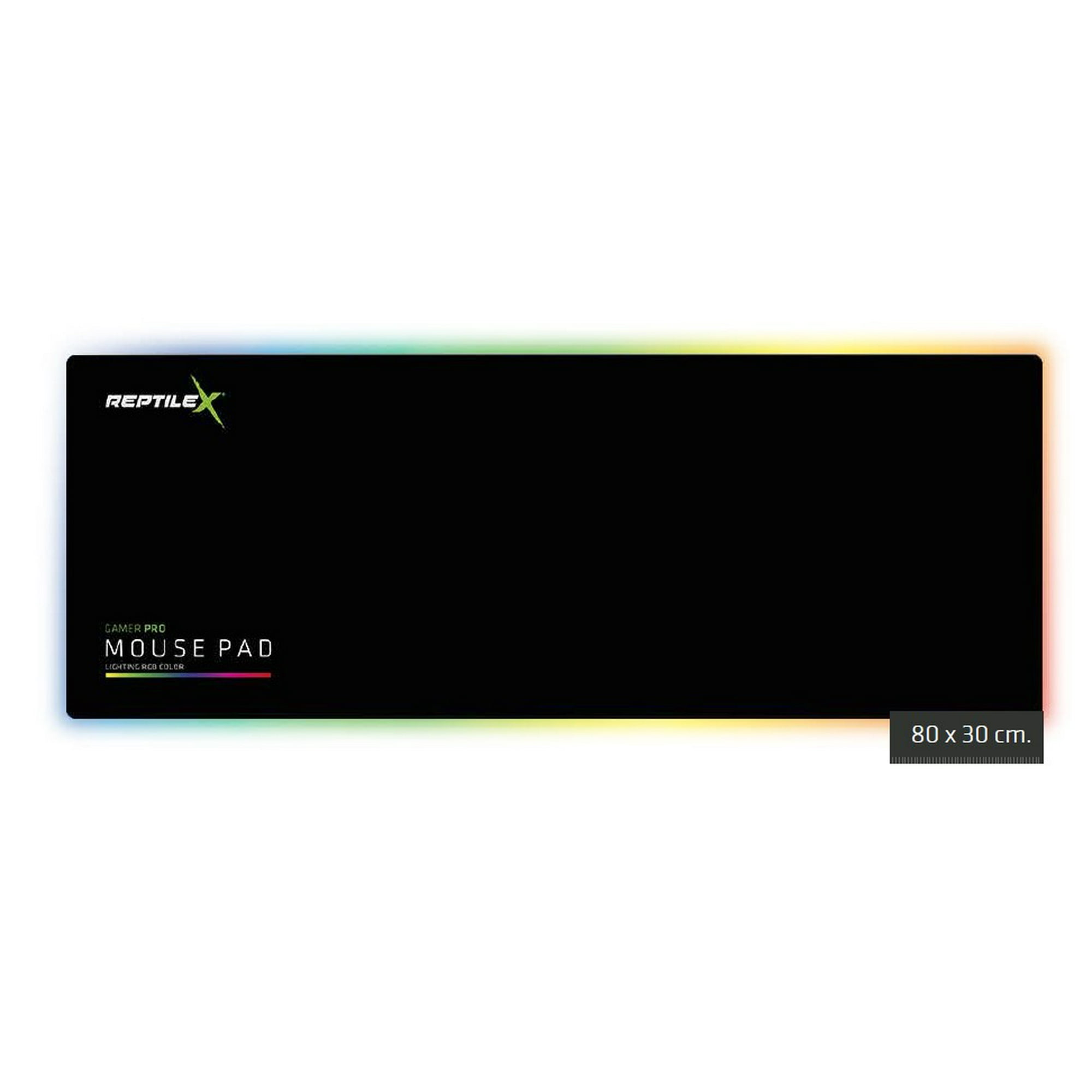 Mouse pad rgb reptilex para gaming 400x900x4mm | Lider