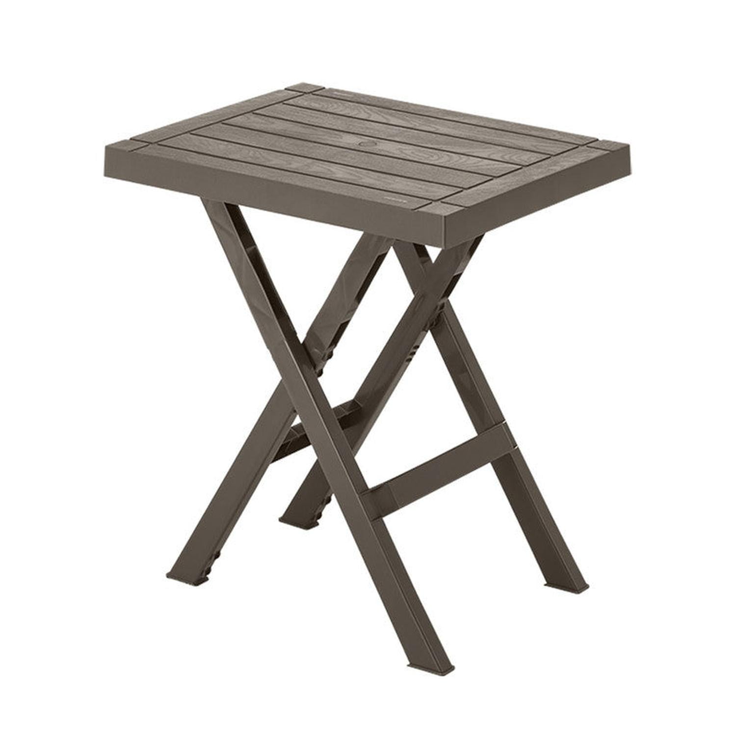 Mesa Plegable Plastico Rectangular Cafe 65X50X74Cms cafe | Lider