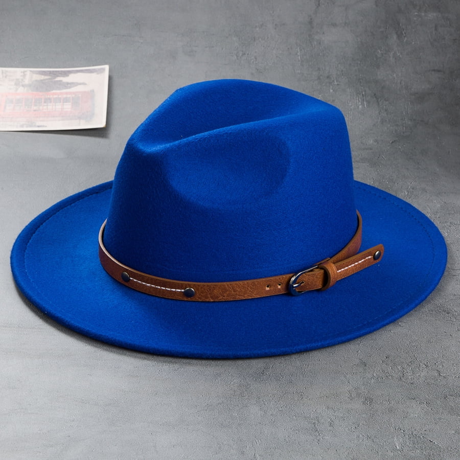 Vintage Felt Woolen Top Hat with Leather Buckle - Perfect for Jazz and ...