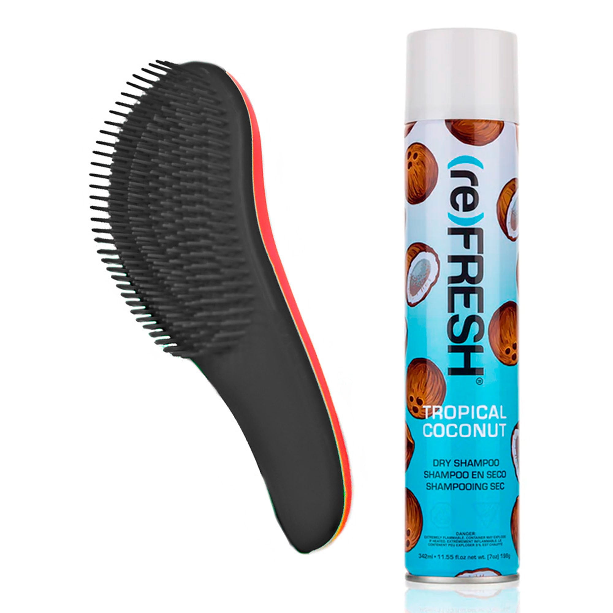 Kit shampoo seco sin enjuague 342ml + cepillo desenredante | Lider