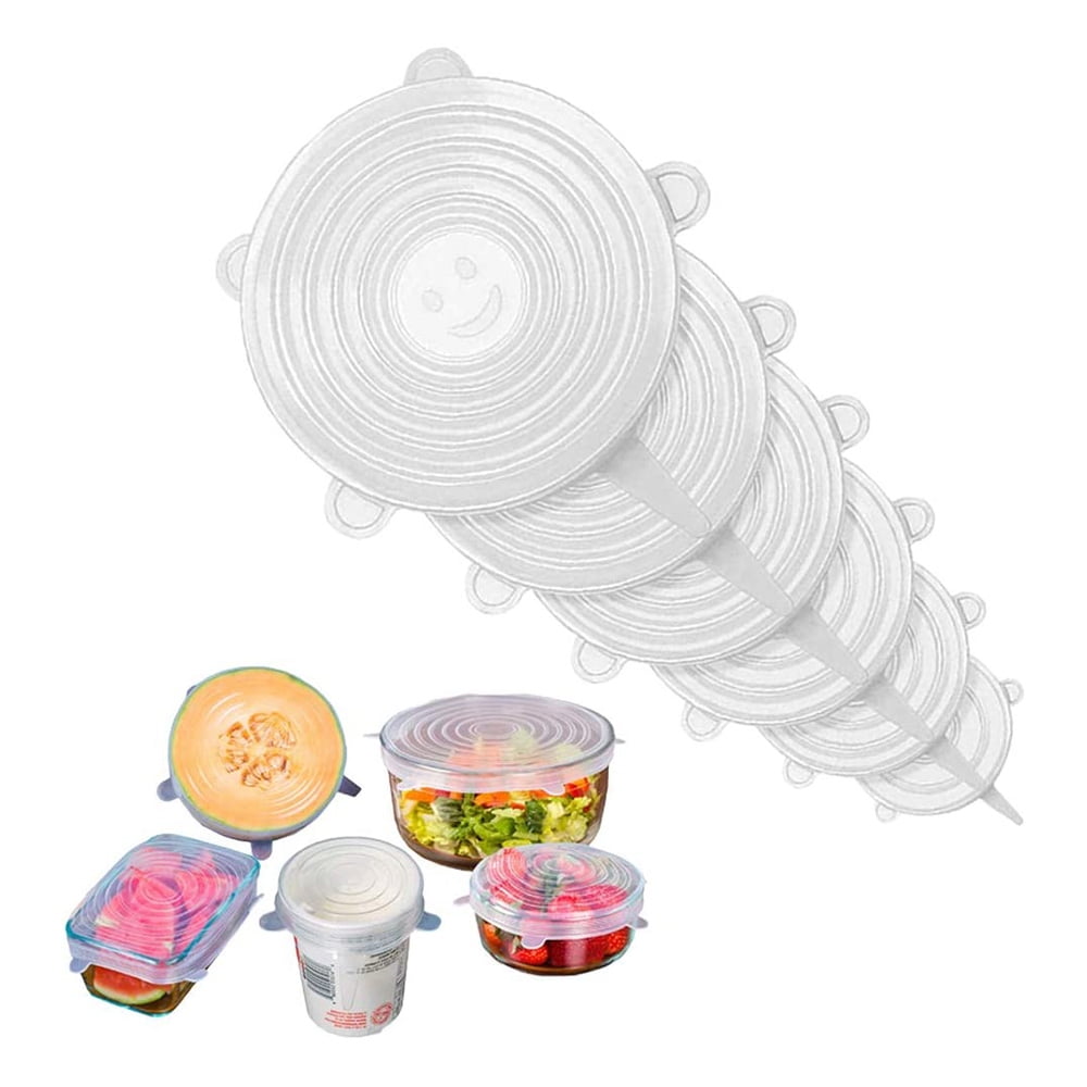 Set de Tapas Ajustables Reutilizables de Silicona (6u) | Lider