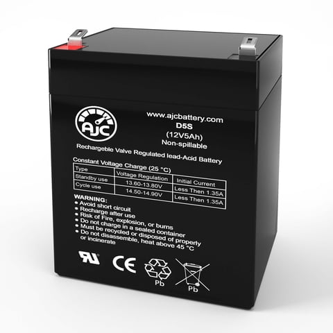 Batería Ajc 12V 5Ah De Plomo-Ácido Sellada Agm Vrla