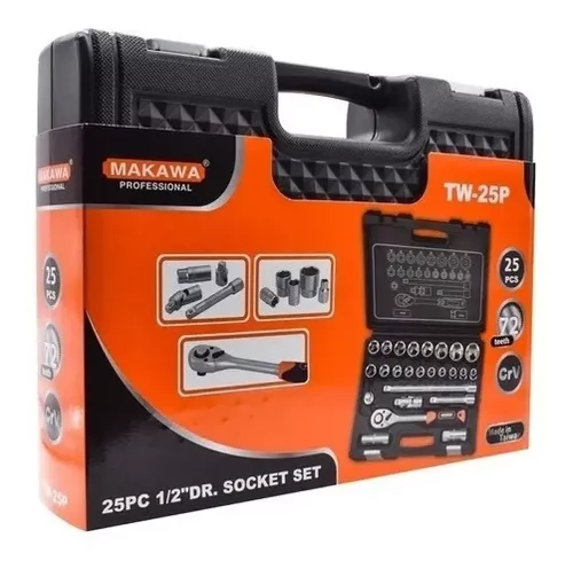 Juego De Dados 1/2'' 25pz Makawa Tw-25p | Lider