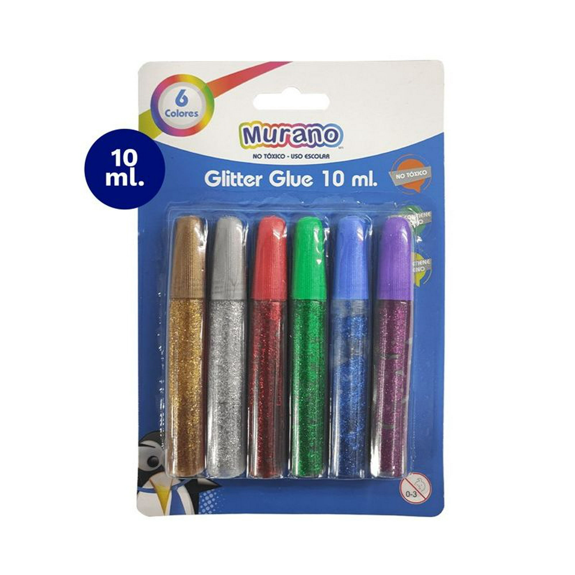 Escarcha Glitter Glue 6 Colores 10 Ml Murano | Lider